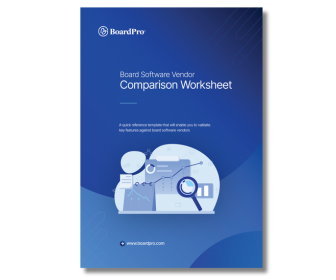 Board Management Software Vendor Comparison Template | BoardPro | BoardPro