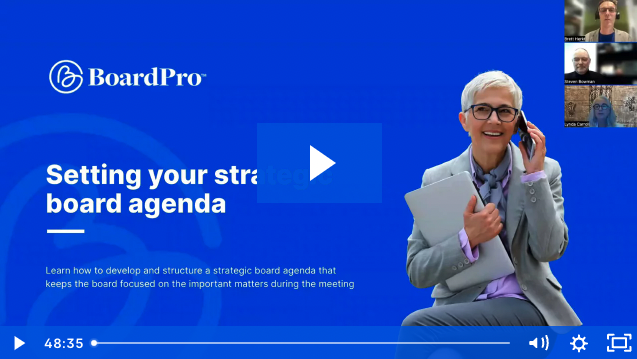 The ultimate guide to board meeting agendas | BoardPro