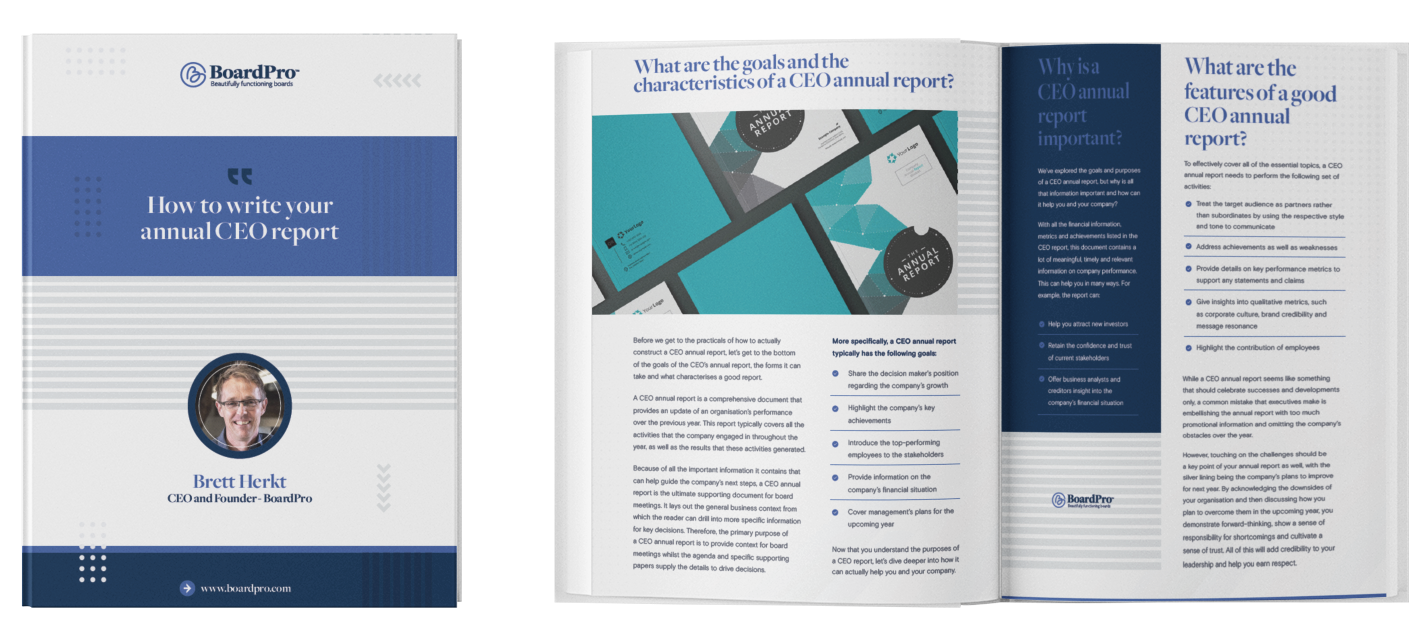 How to write your annual CEO report | BoardPro