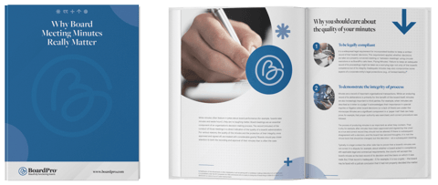 Board Meeting Minutes Template Download Boardpro