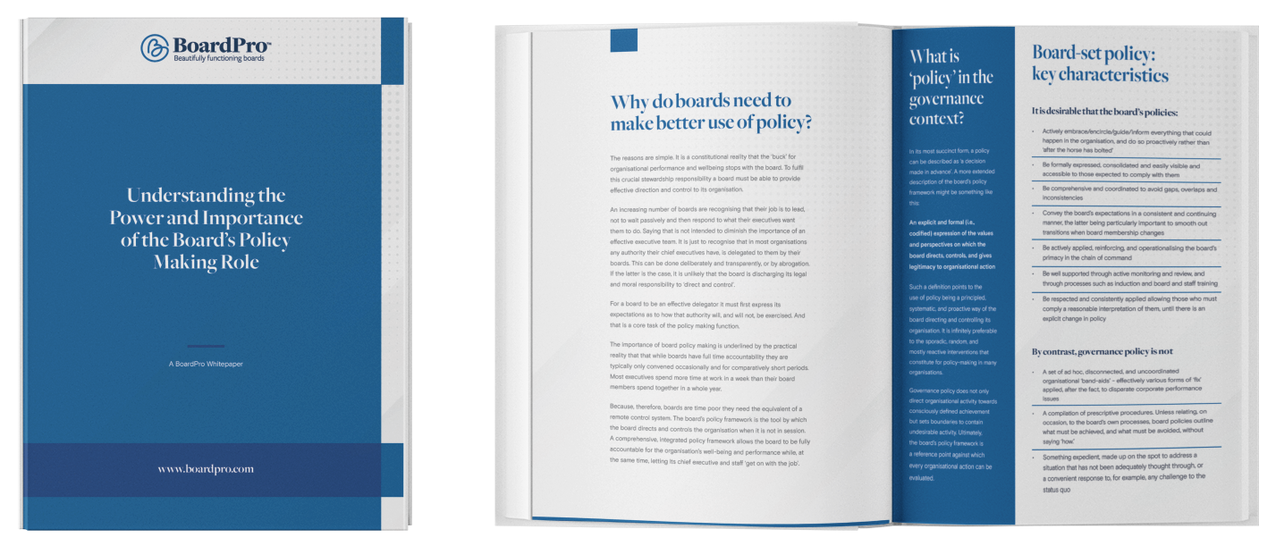 Understanding the power and importance of the board's policy making ...