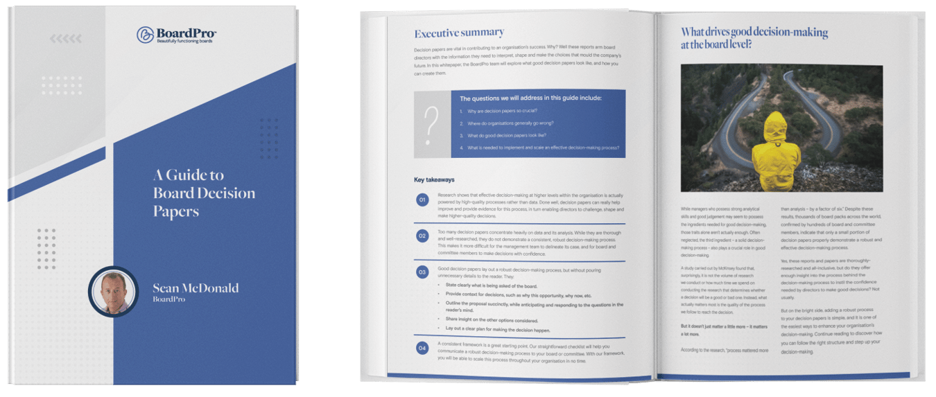 A guide to board decision papers | BoardPro