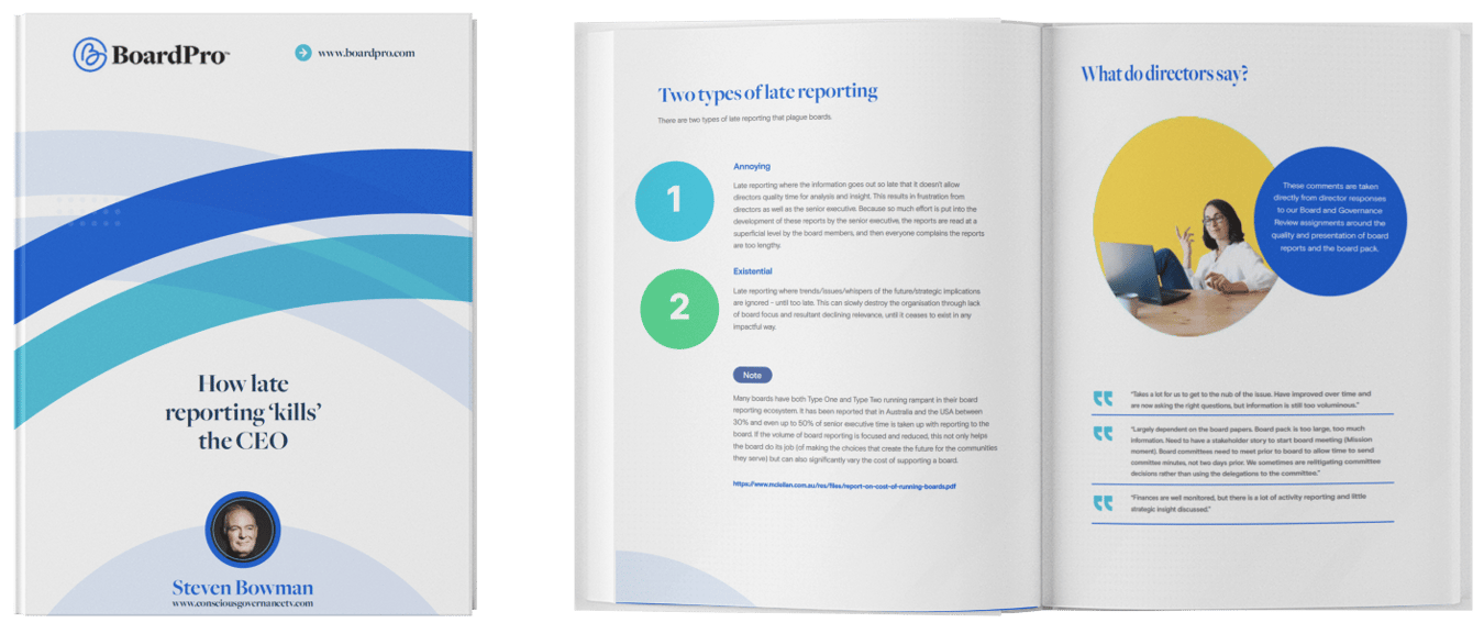 How late reporting kills the CEO | BoardPro