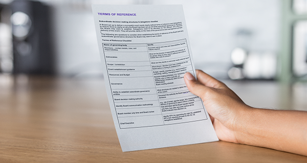 Terms of reference checklist | BoardPro