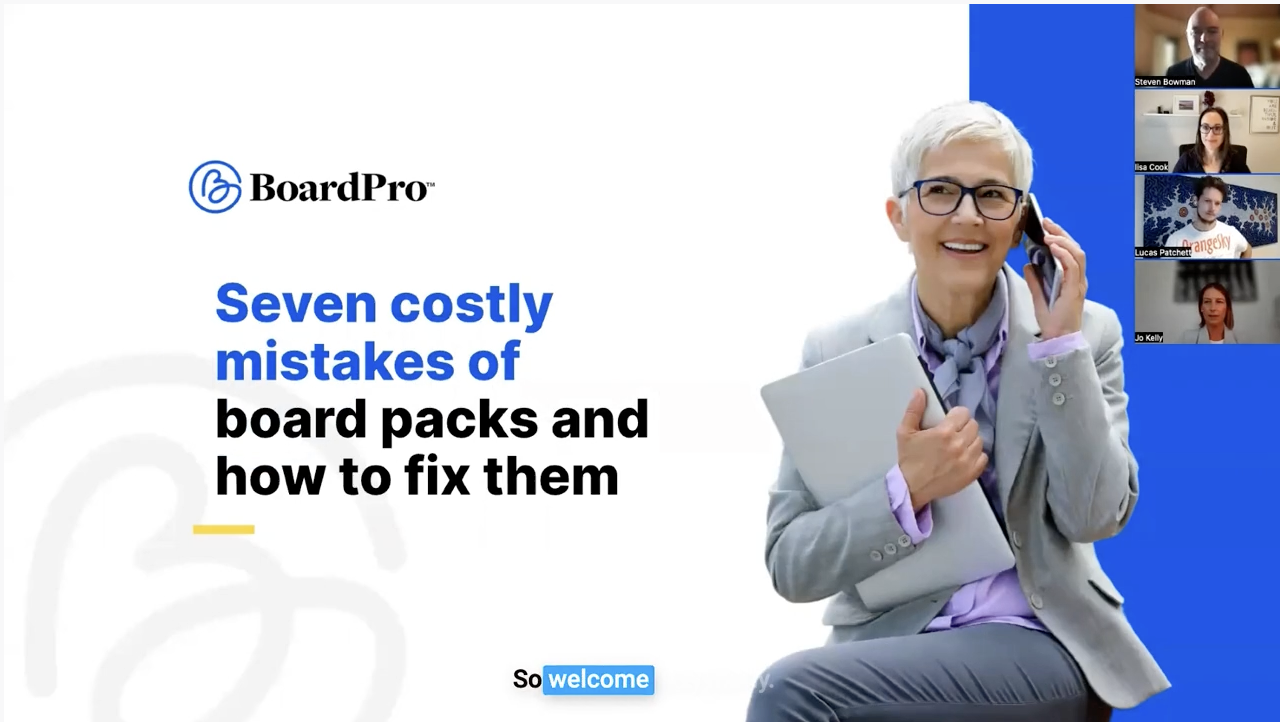 Seven costly mistakes of board packs and how to fix them | BoardPro
