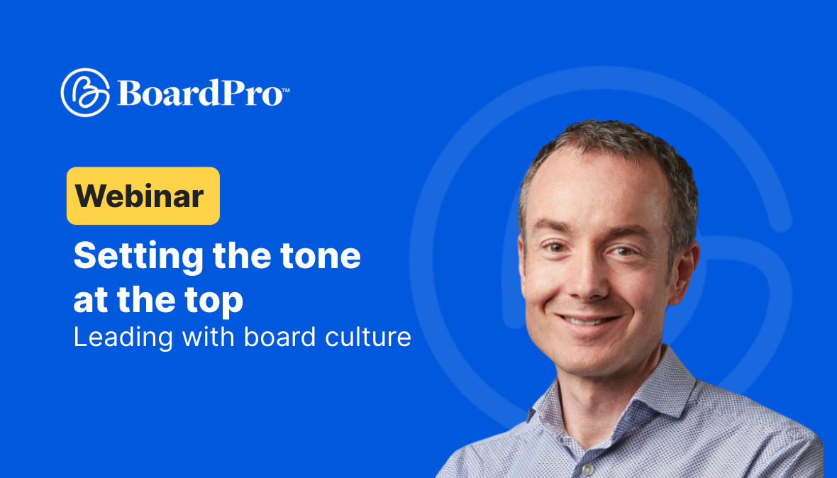 Setting the tone from the top - Leading with culture | BoardPro