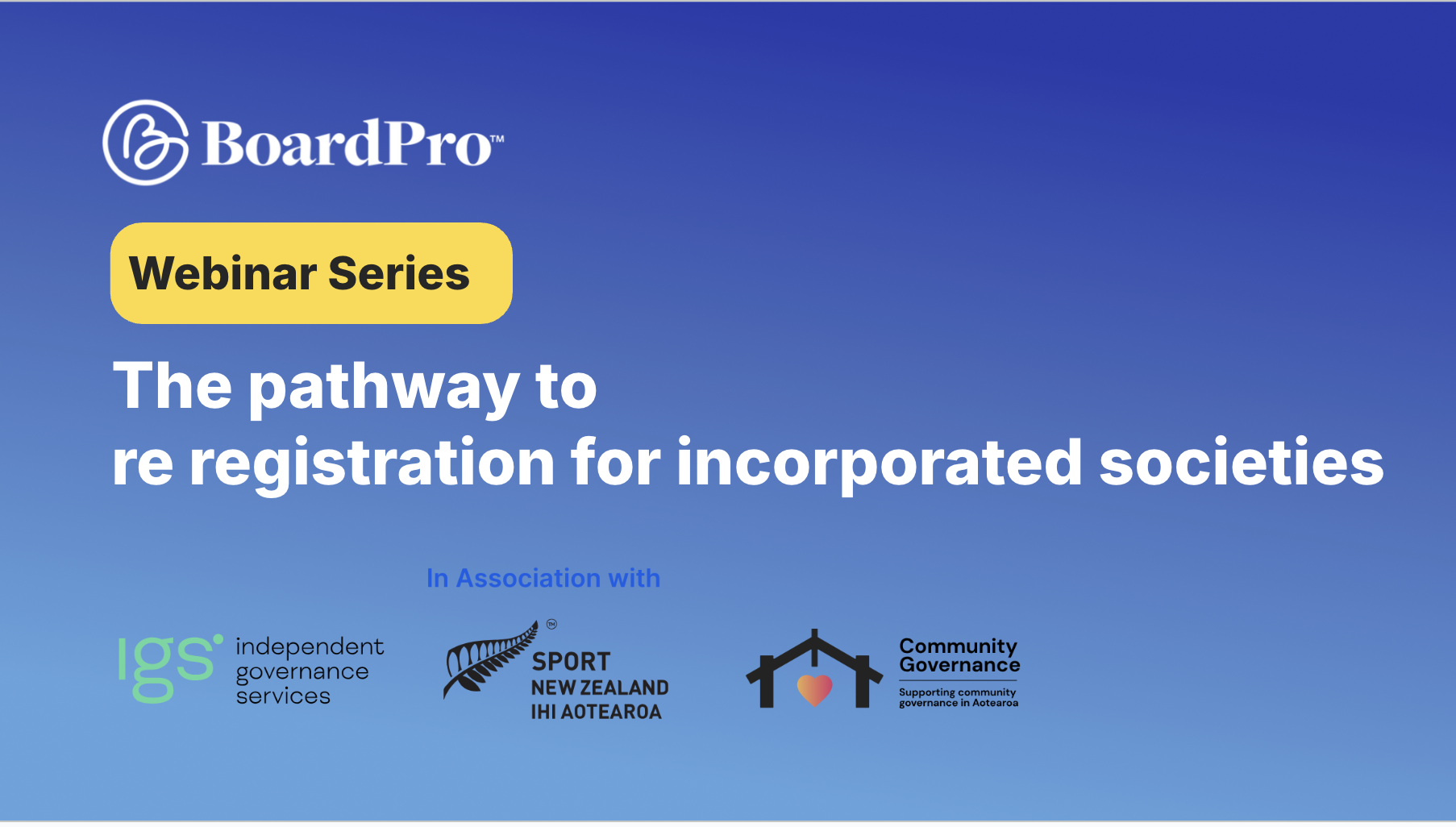 The pathway to reregistration for incorporated societies | BoardPro